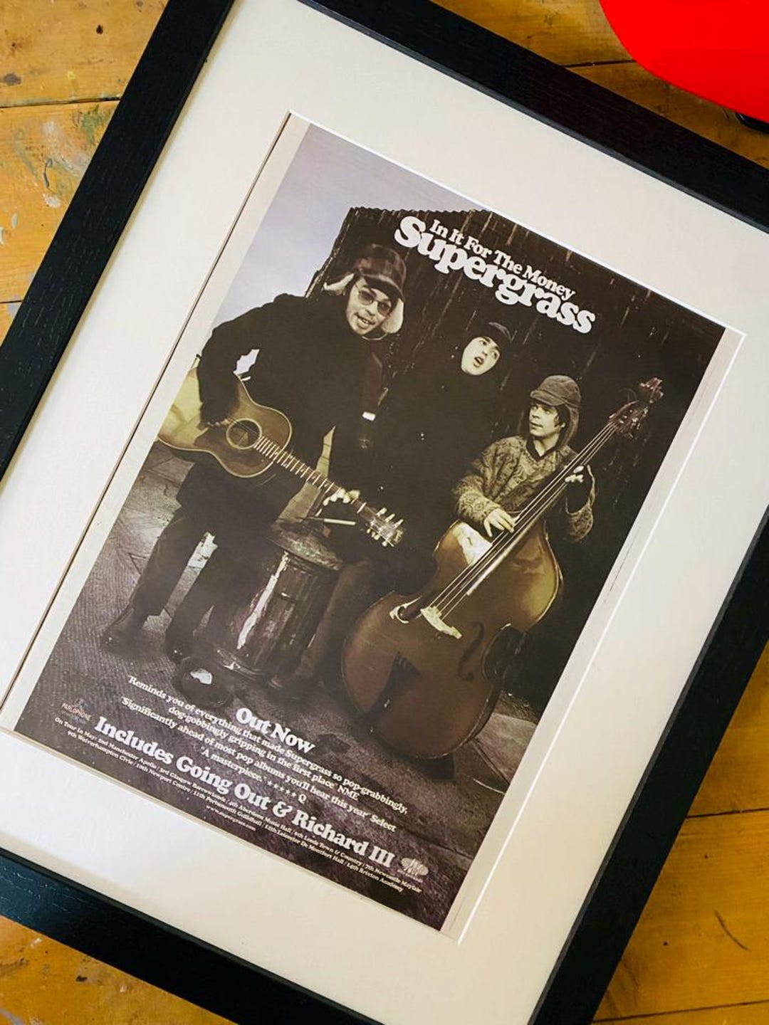 Rare Original Supergrass in It for the Money Vintage Music Paper Poster ...