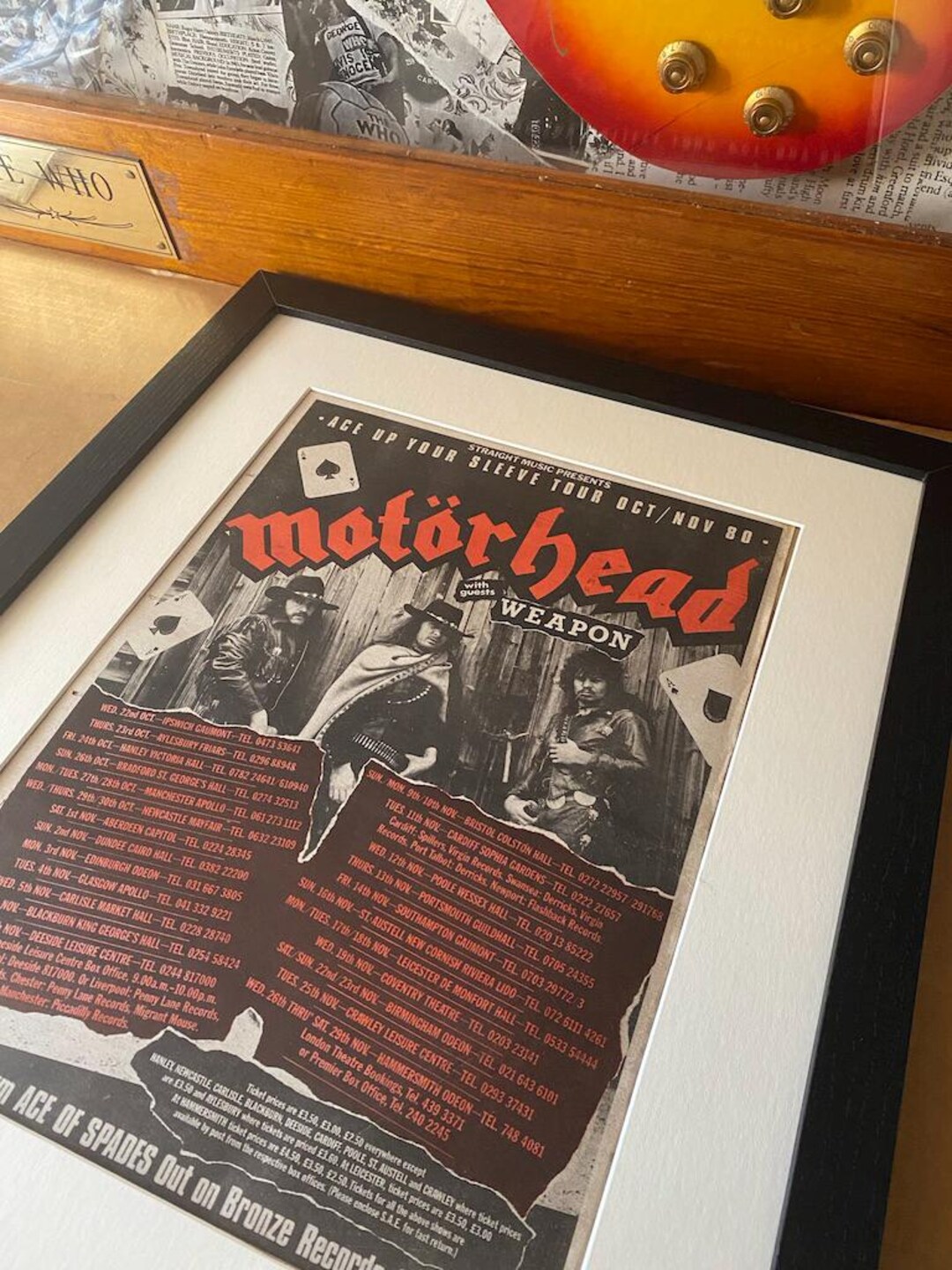 Very Rare Original 1980 Motorhead UK Tour .vintage Music Paper Poster ...