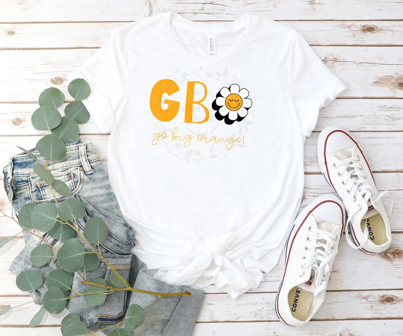 Go Big Orange Digital File GBO Go Vols Daisy PNG SVG Cut File Download ...