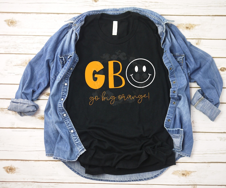 Go Big Orange Digital File GBO Go Vols Happy PNG SVG Cut File Download ...