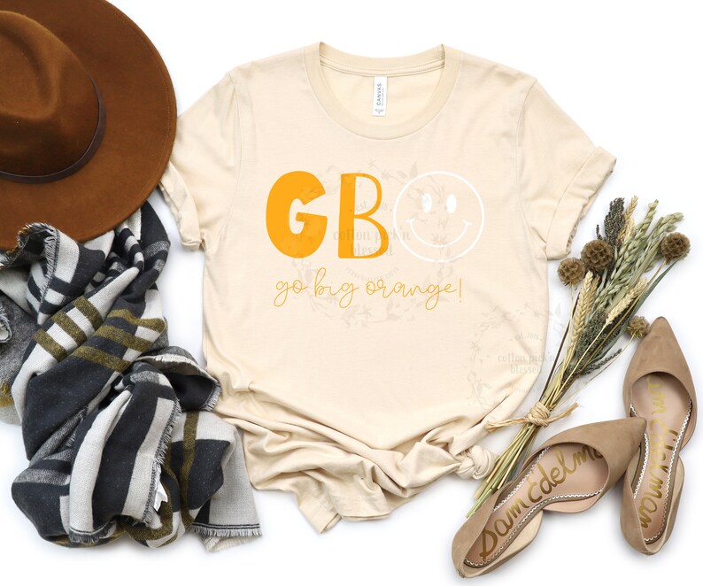 Go Big Orange Digital File GBO Go Vols Happy PNG SVG Cut File Download ...