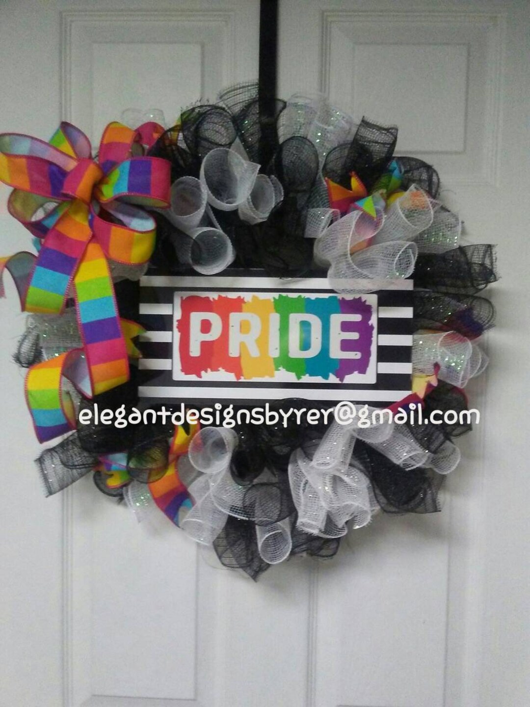 LGBTQ Wreath, Pride Wreath, Gay Pride Wreath - Etsy