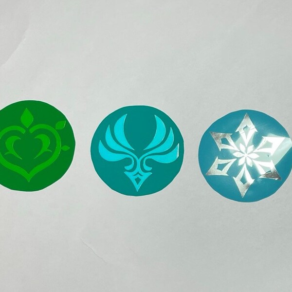 Genshin Element Stickers - Etsy