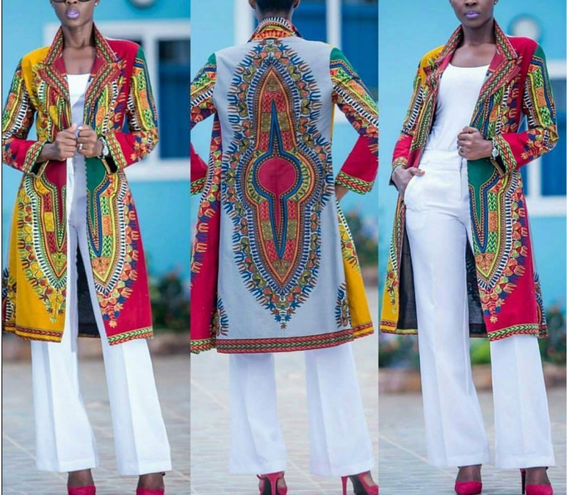 Dashiki Kimono Dashiki Jacket Angelina Wax Dress African Etsy