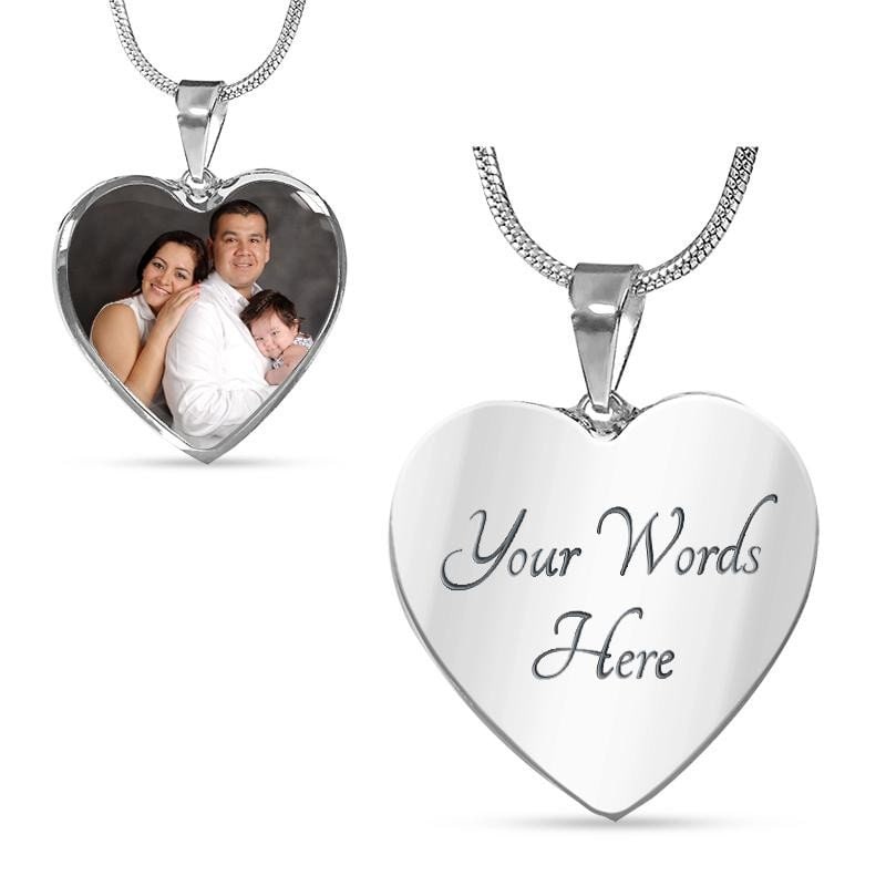 Picture Necklace, Personalized Gift for Her, Custom Photo Pendant ...