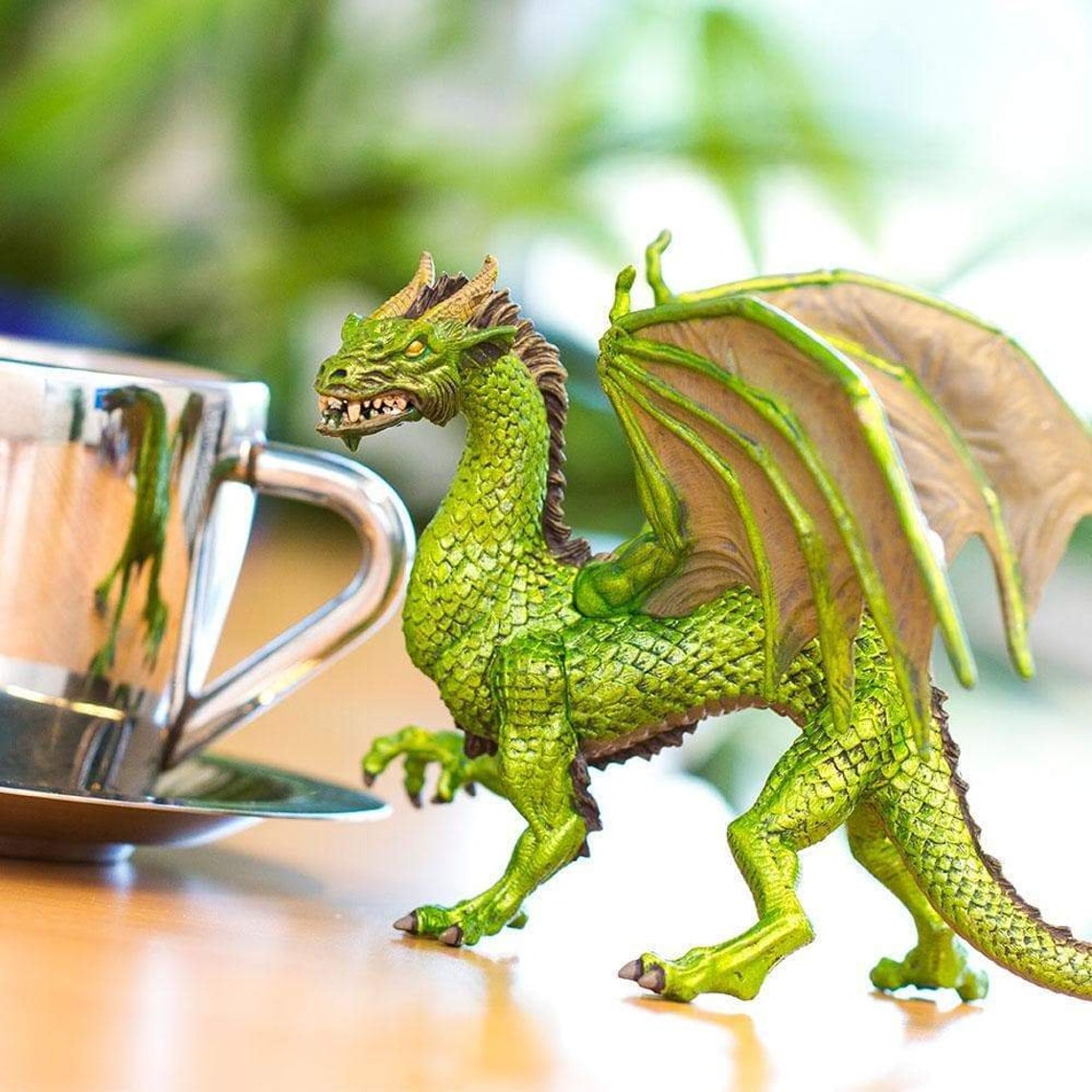 FOREST DRAGON Figurine Large Miniature Safari Ltd Figures Figurines ...
