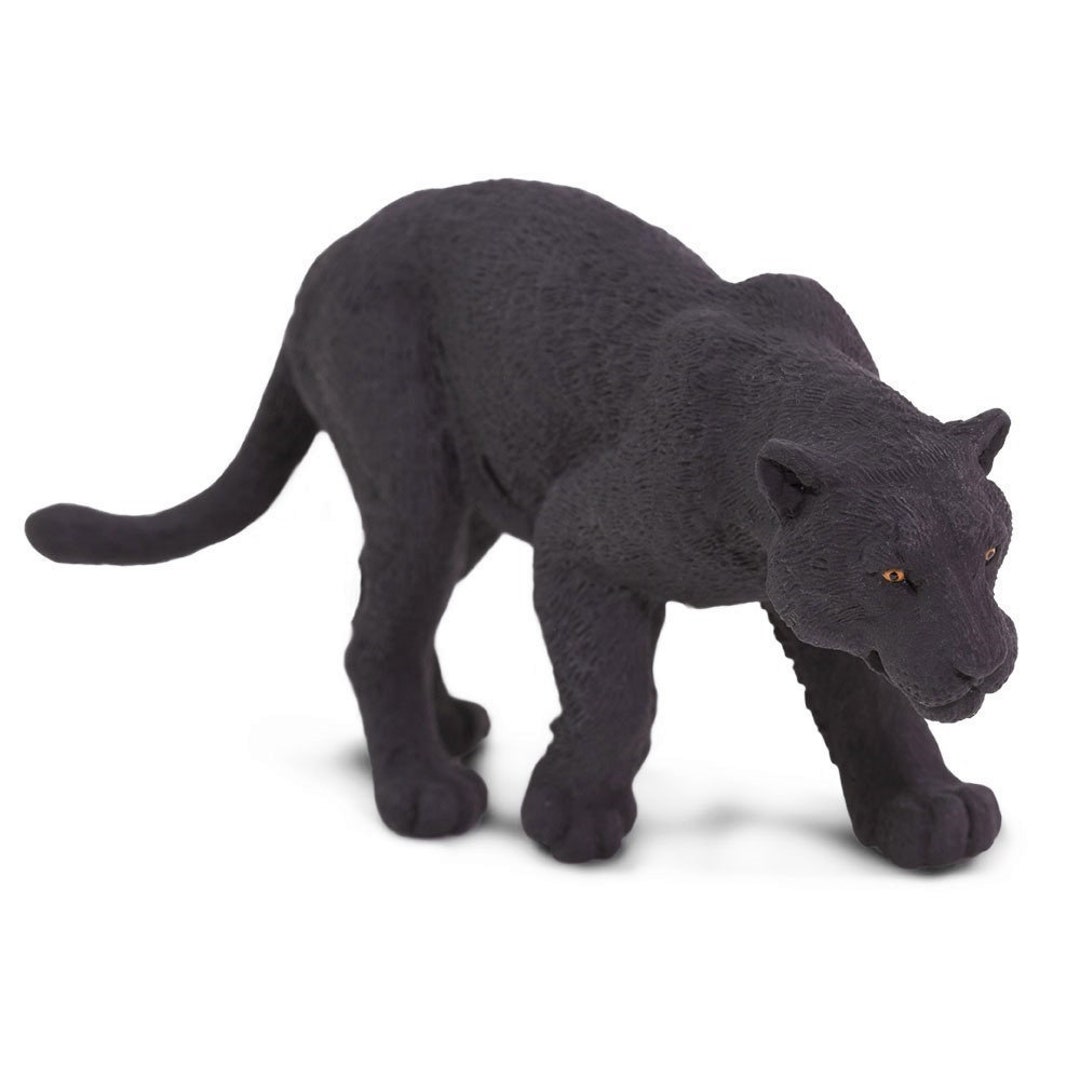 BLACK JAGUAR Animal Figure Figurine Large Miniature Figurines - Etsy