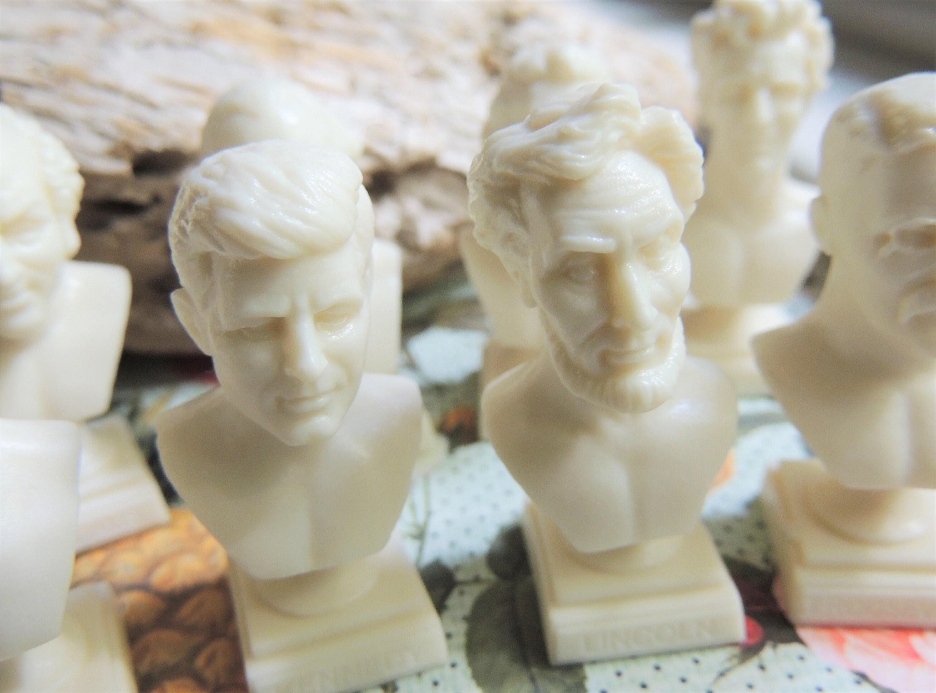 MINIATURE USA PRESIDENT Bust Figurine Figure Fairy Garden Dollhouse ...