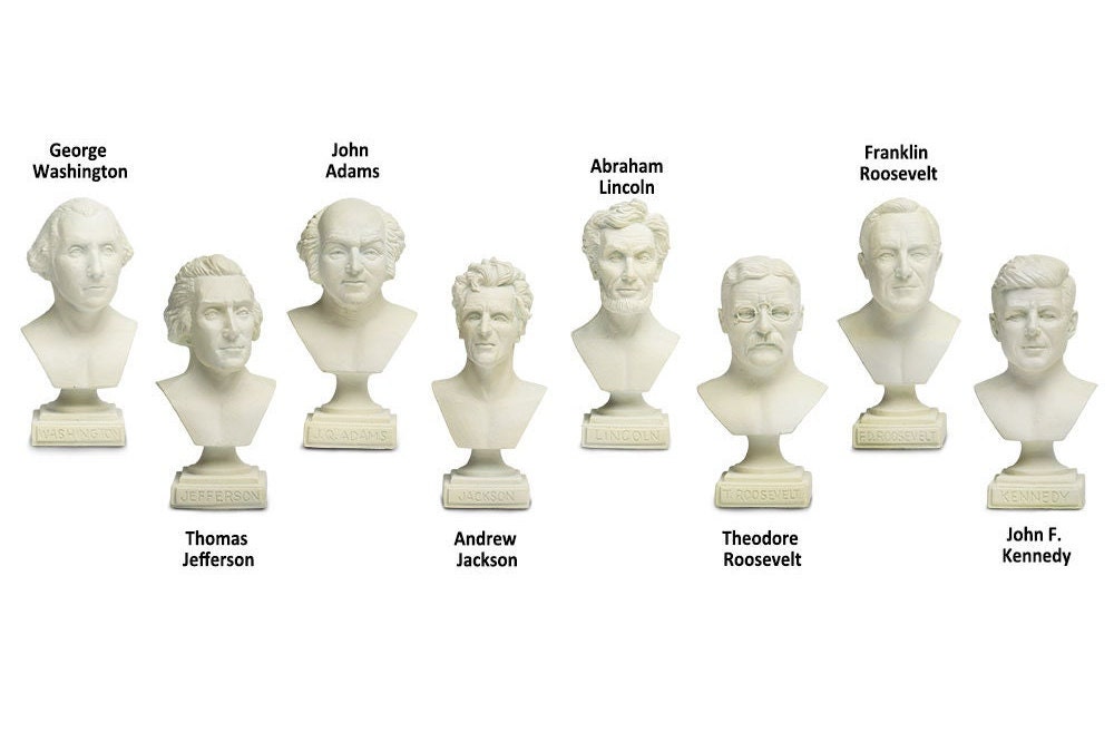 MINIATURE USA PRESIDENT Bust Figurine Figure Fairy Garden | Etsy