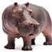 Hippo Figurine Hippopotamus Figure for Crafts Arts Plastic Animal Ideas ...