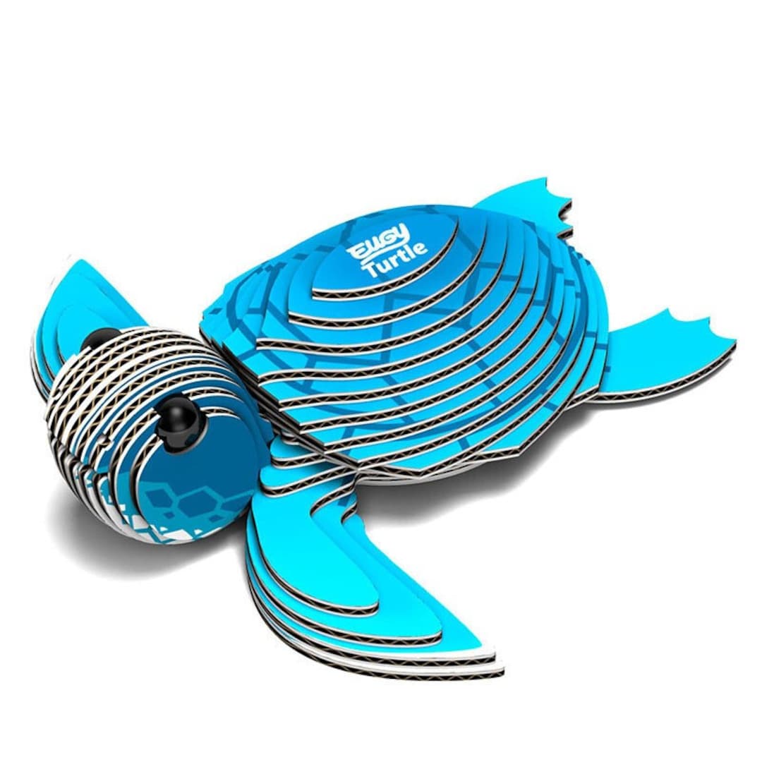 SEA TURTLE 3D Puzzle Diy Craft Model Kit for Kids Adults Dodoland EUGY ...