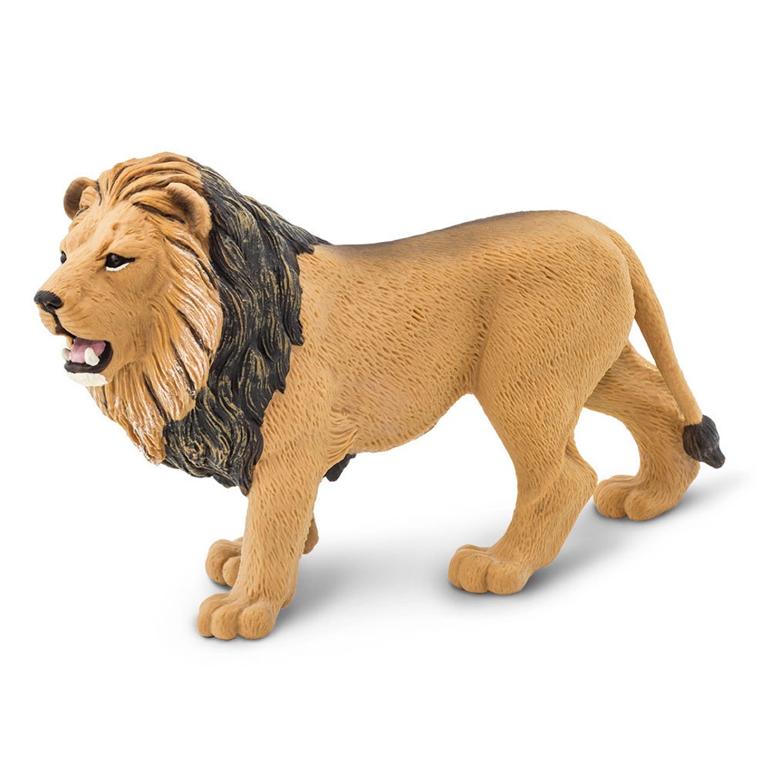 LION Figurine Figures Large Miniature Figurines Plastic Animal for ...