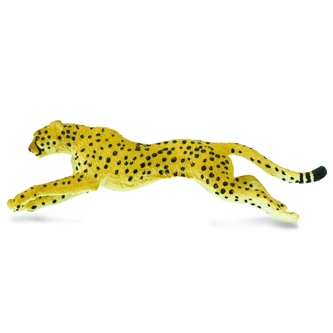 CHEETAH Figure Figurine Large Miniature Figurines Plastic Animal ...