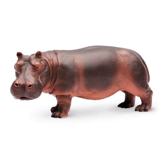 Hippo Figurine Hippopotamus Figure for Crafts Arts Plastic - Etsy