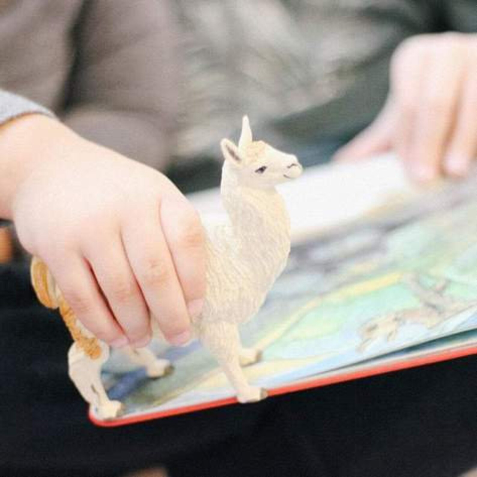 LLAMA Figurine Figures Large Miniature Figurines Plastic Animal for ...