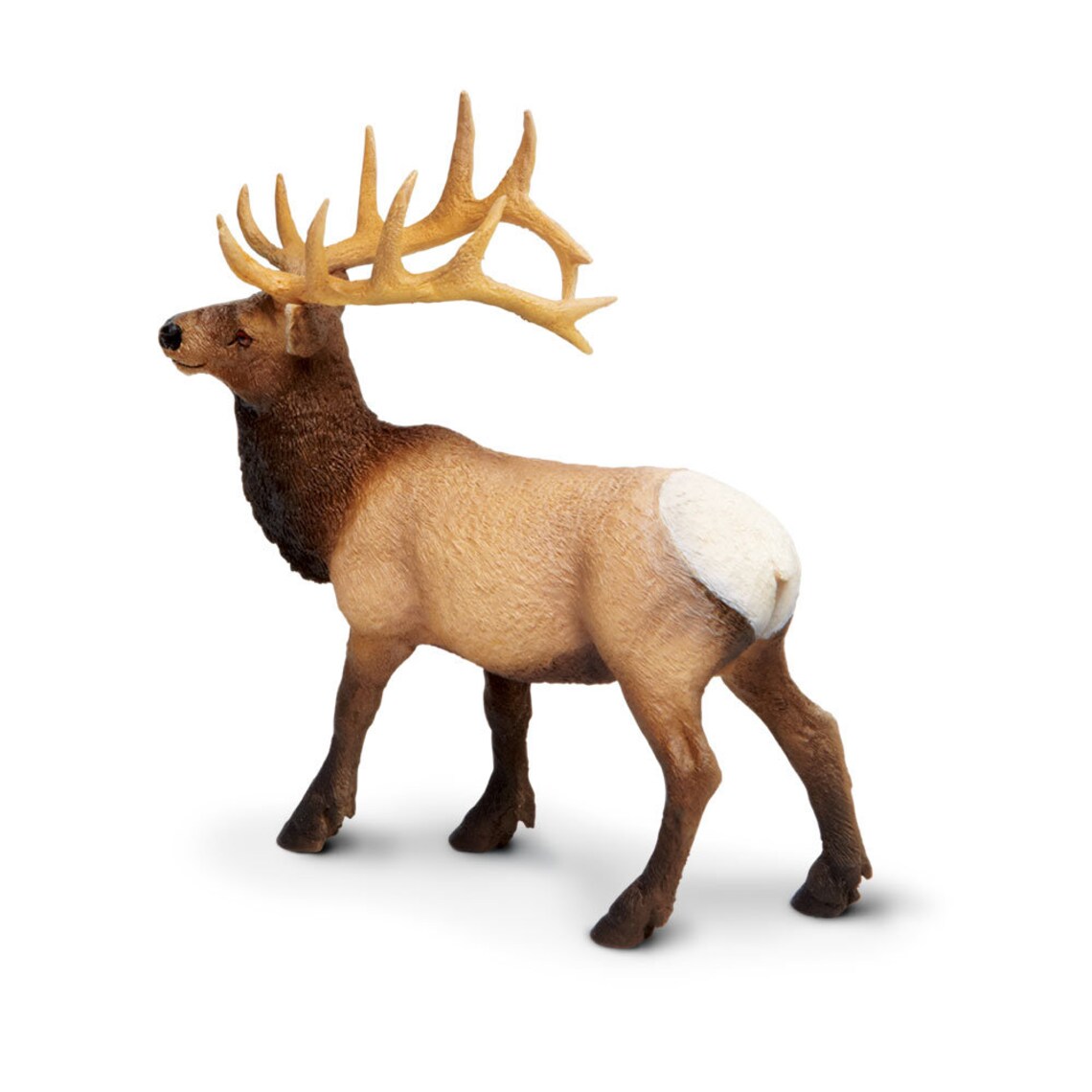 ELK BULL Figurine Figures Large Miniature Figurines Plastic Animal ...