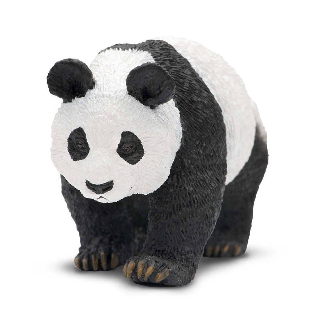 PANDA BEAR Figurines Figures Large Miniature Figurines Plastic Animal ...