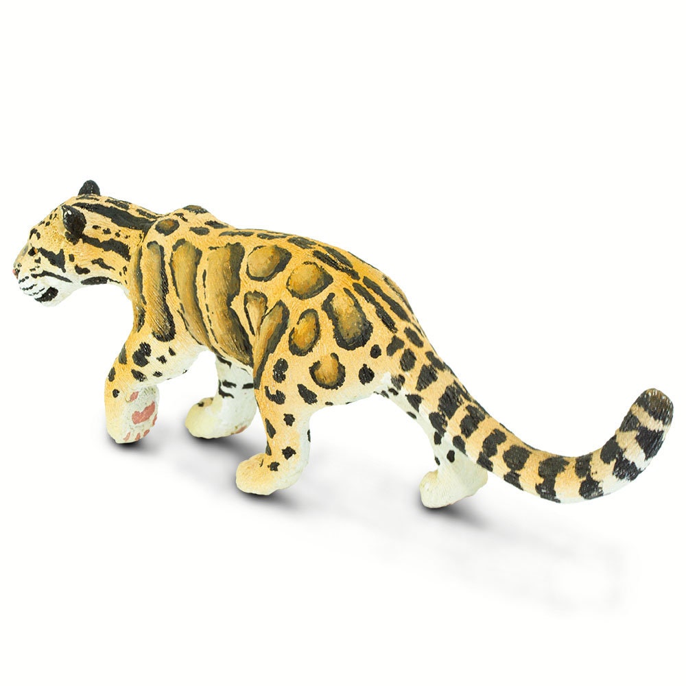 CLOUDED LEOPARD Figure for Crafts Figurines Arts and Crafts Plastic ...