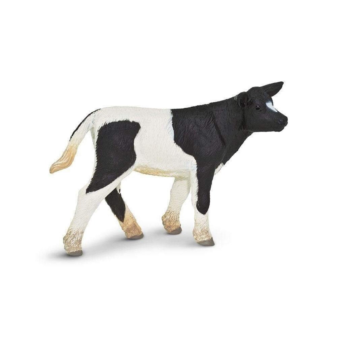 HOLSTEIN COW CALF Animal Figurine Figure Miniature Farm Figurines ...
