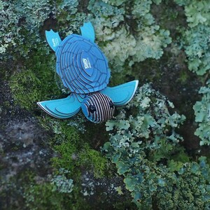 SEA TURTLE 3D Puzzle Diy Craft Model Kit for Kids Adults Dodoland EUGY ...