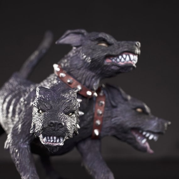 CERBERUS FIGURINE Large Miniature Safari LTD Figures Figurines - Etsy