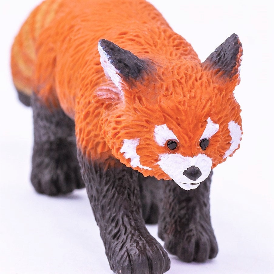 RED PANDA Figurine Figures Large Miniature Figurines Plastic Animal ...
