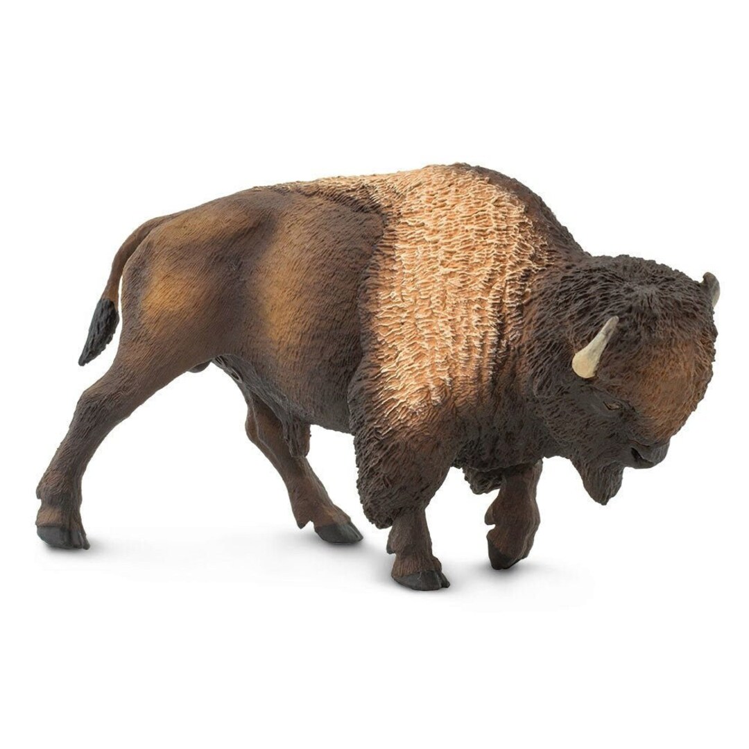 BISON Figurine Figures Large Miniature Figurines Plastic Animal Figure ...