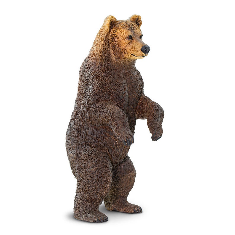 GRIZZLY BEAR Standing Figurine Figures Large Miniature Figurines ...