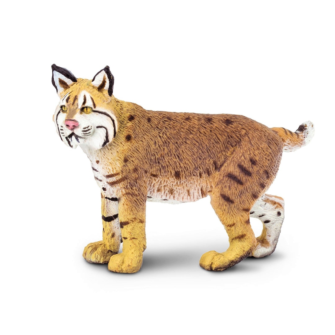 BOBCAT Figurine Figures Large Miniature Figurines Plastic Animal Figure ...