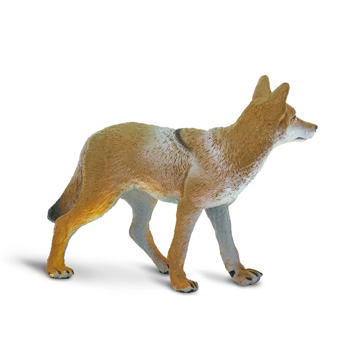 COYOTE ANIMAL Figurine Figures Large Miniature Figurines Plastic Figure ...