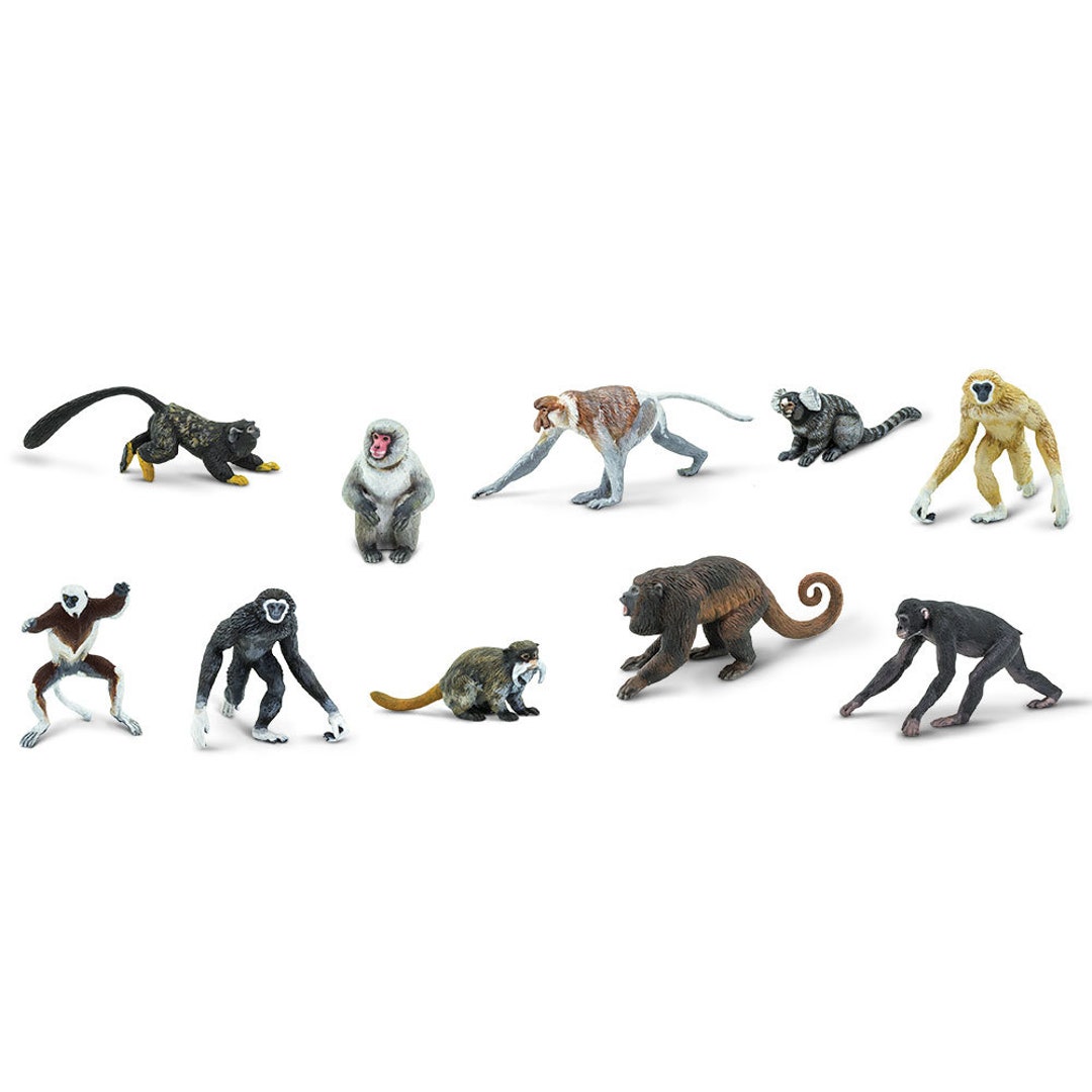 MINIATURE MONKEY Apes Figurine Figure Fairy Garden Dollhouse Diorama ...