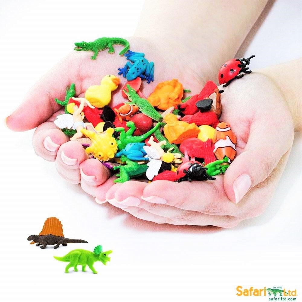 Random Assortment of Tiny Rubber Animals Etc. Figures Safari - Etsy
