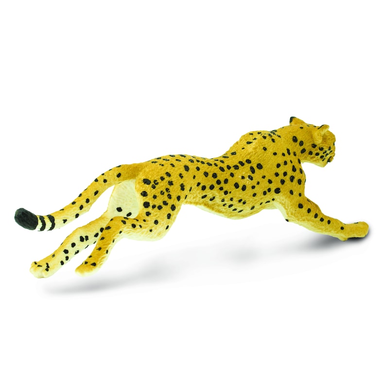 CHEETAH Figure Figurine Large Miniature Figurines Plastic Animal ...