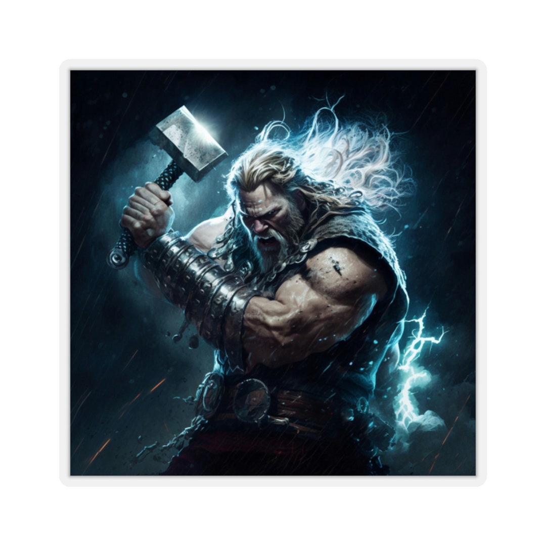 Thor Sticker, Thunder Shirt, Mjölnir Sticker, God of Thunder Sticker ...
