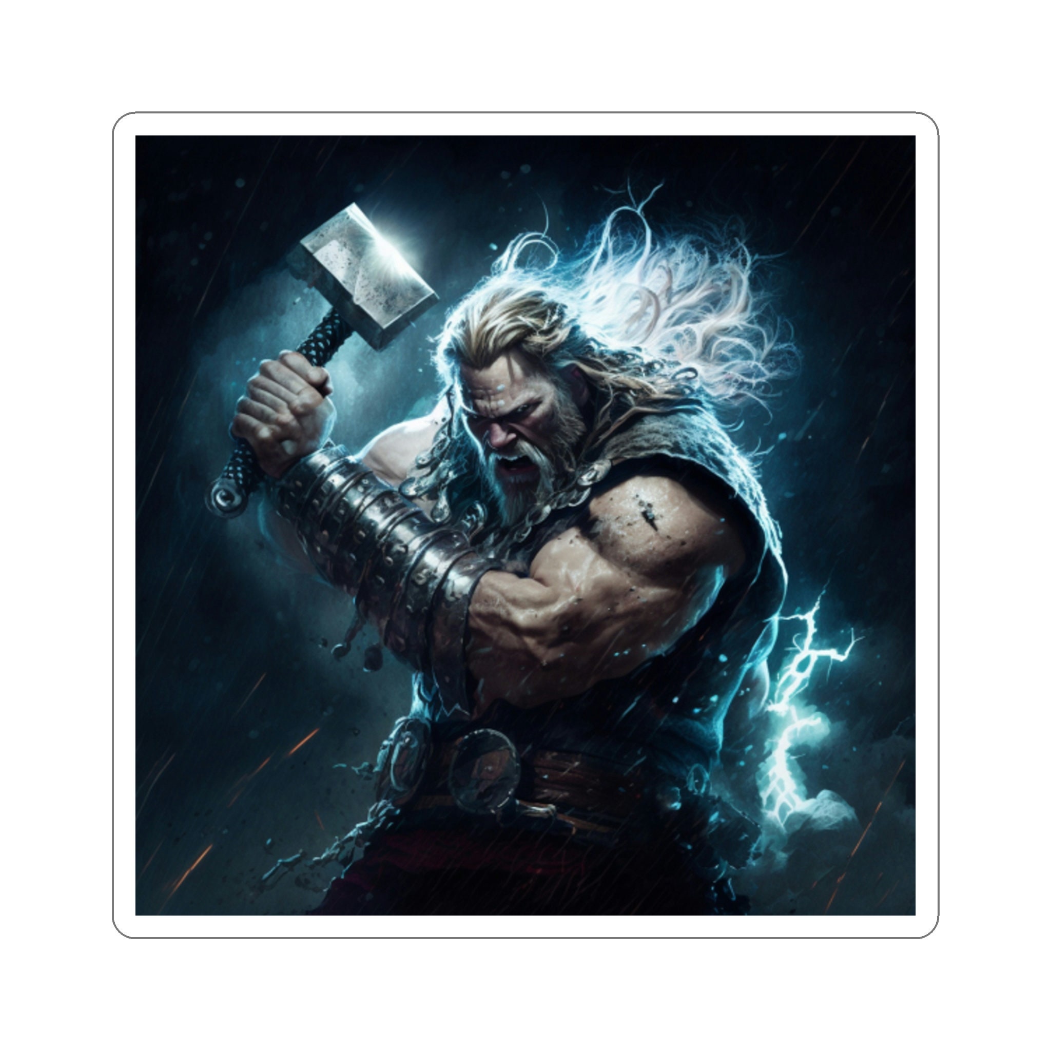 Thor Sticker, Thunder Shirt, Mjölnir Sticker, God of Thunder Sticker ...