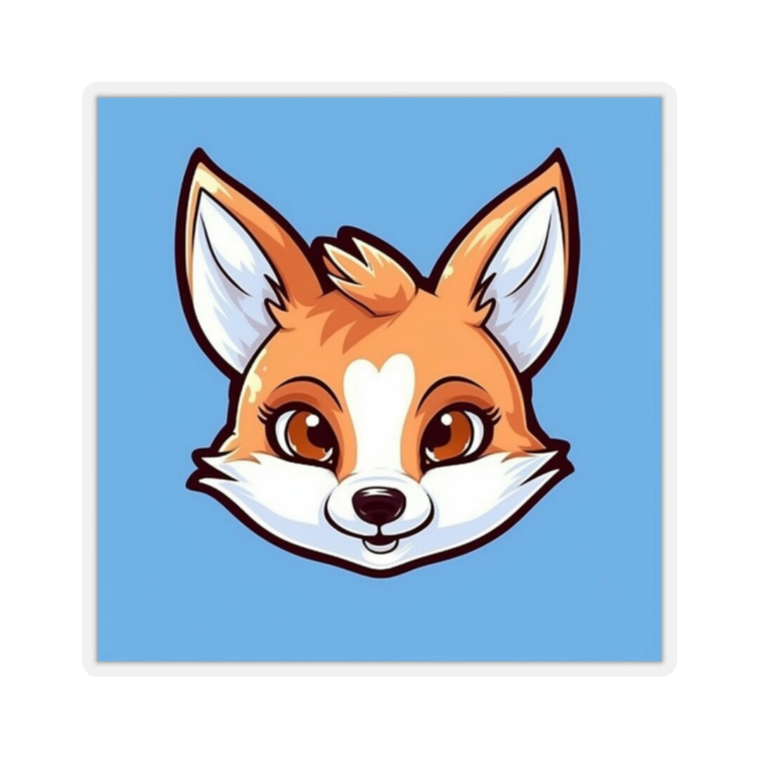 Fox Sticker, Fox Lover Sticker, One Line Fox Sticker, Fox Drawing ...