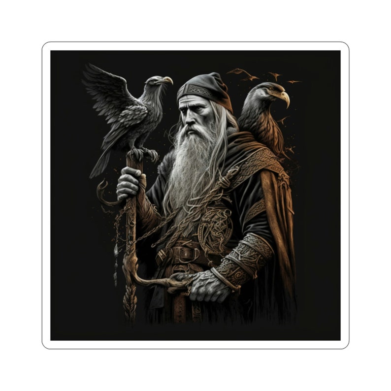 Odin Sticker, Vikings Valhalla, Odin, Norse Mythology Men's Sticker - Etsy