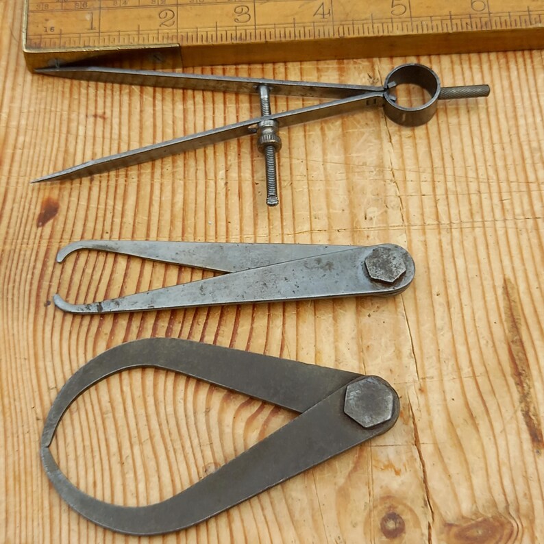 Vintage Engineer's Drawing Instruments: Calipers and Dividers - Etsy