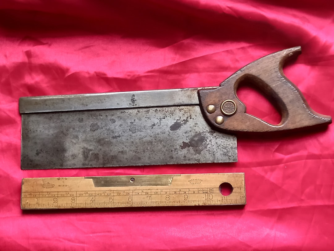 Vintage Steel Back Tenon Saw Warranted Superior - Etsy