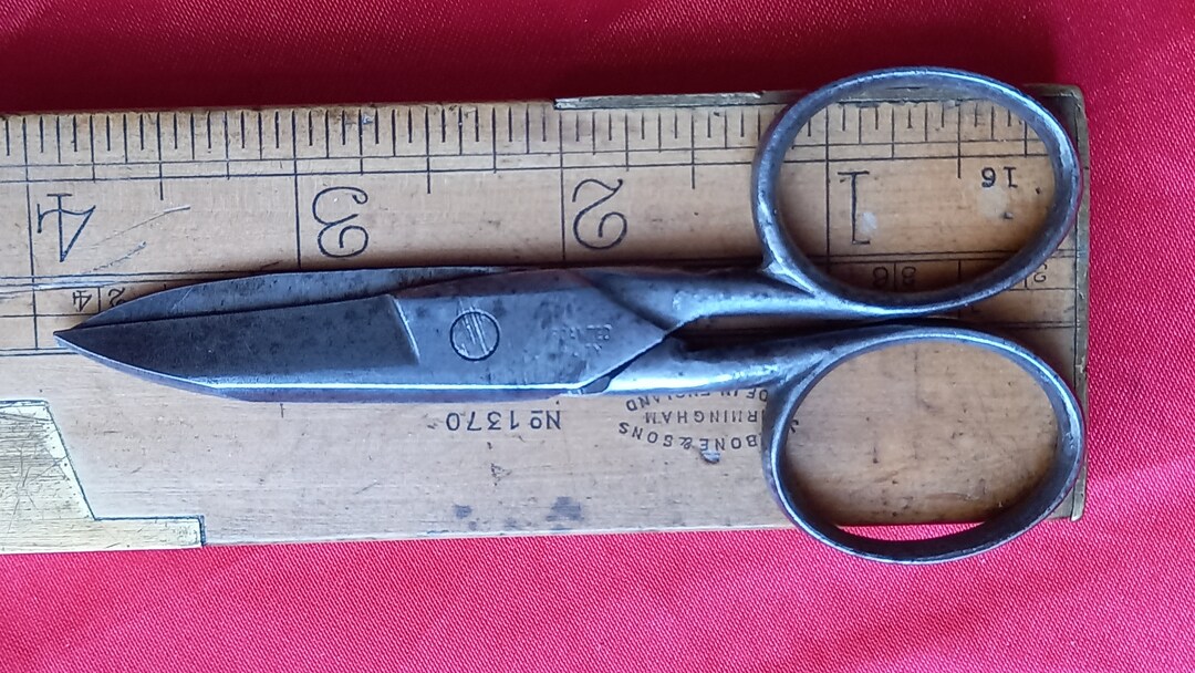 Antique Forged Steel Scissors the Smallest Pair With the Biggest Cut ...