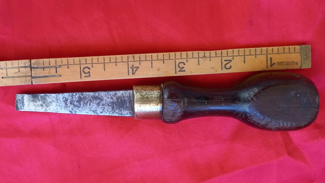 Early Turn Screw Hard Wood Handle Brass Furrel Gun Smith Instrument ...