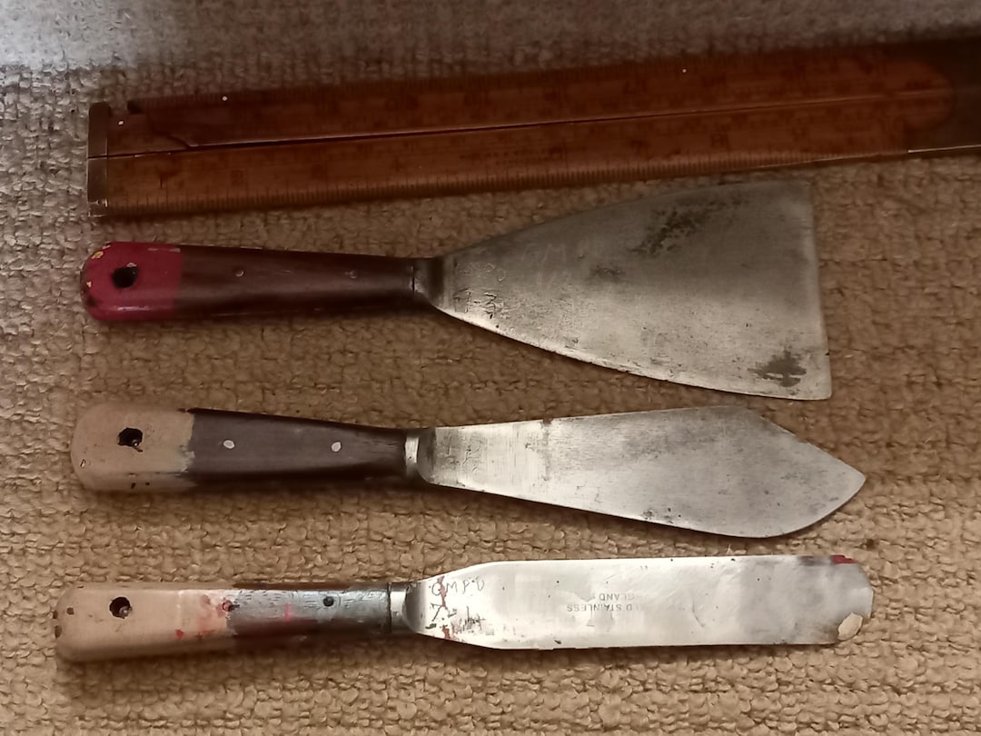 Vintage Paint Scrapers and Putty Tool ,all You Need for Painting and ...