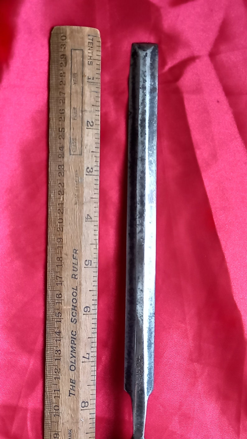 Vintage Tyzack Chisel Blade Eight and a Half Inches Long Ash Handles ...