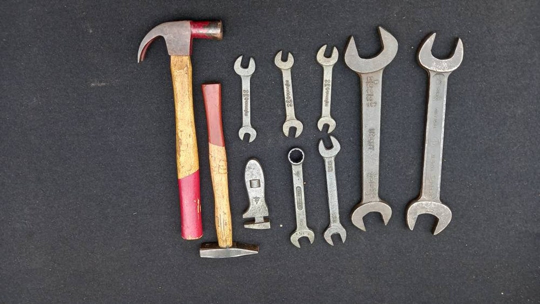 Vintage 1940s Mechanics Tool Kit: Army Spanners & Hammer - Etsy