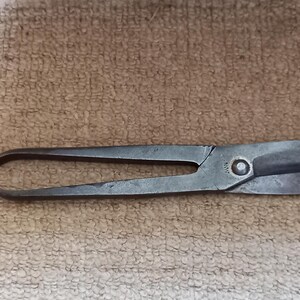 Antique Vintage Blacksmith Made Tin Snips Made of Wrought Iron in Good ...