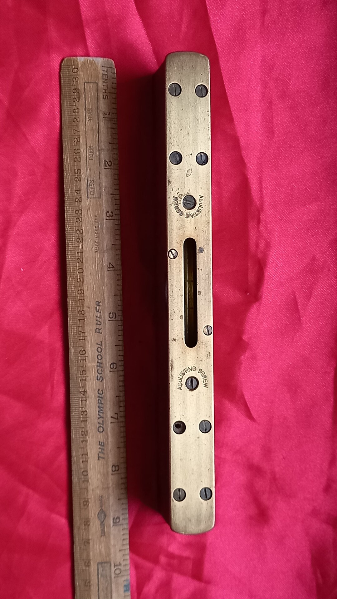 Rare Adjustable Spirit Level Boady Mahogany Very Unusual Don't See Many ...