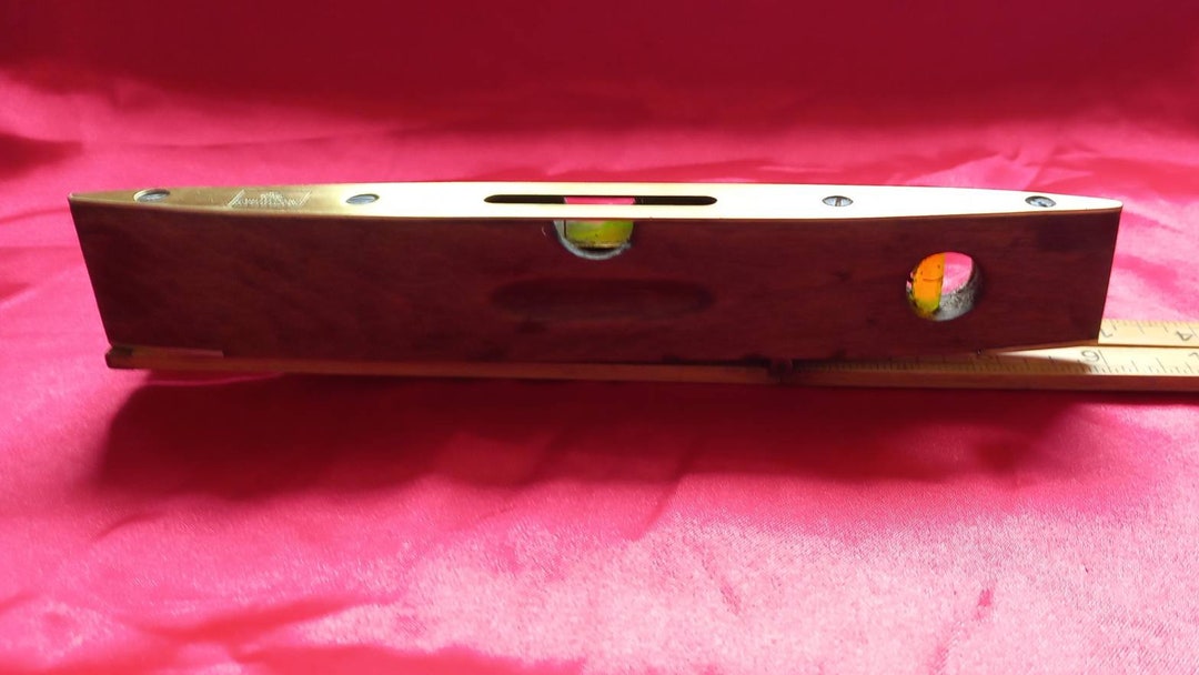 Vintage Walnut 9"inch Boat Shape Spirit Level W Marples and Sons ...