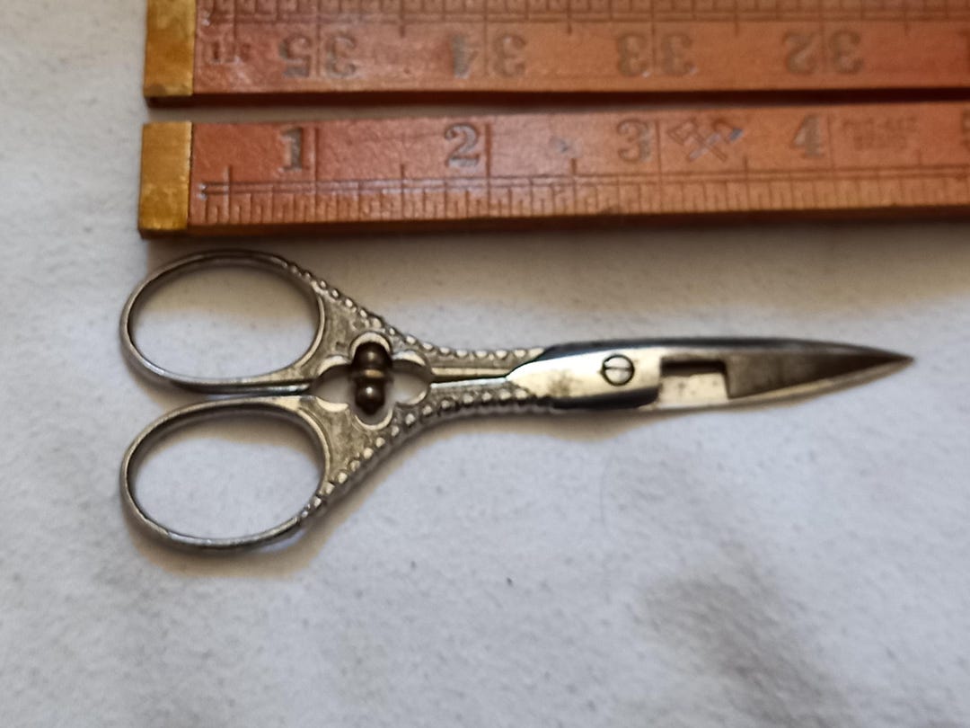Rare Button Hole Scissors With a Religious Feel to Them With Lots of ...