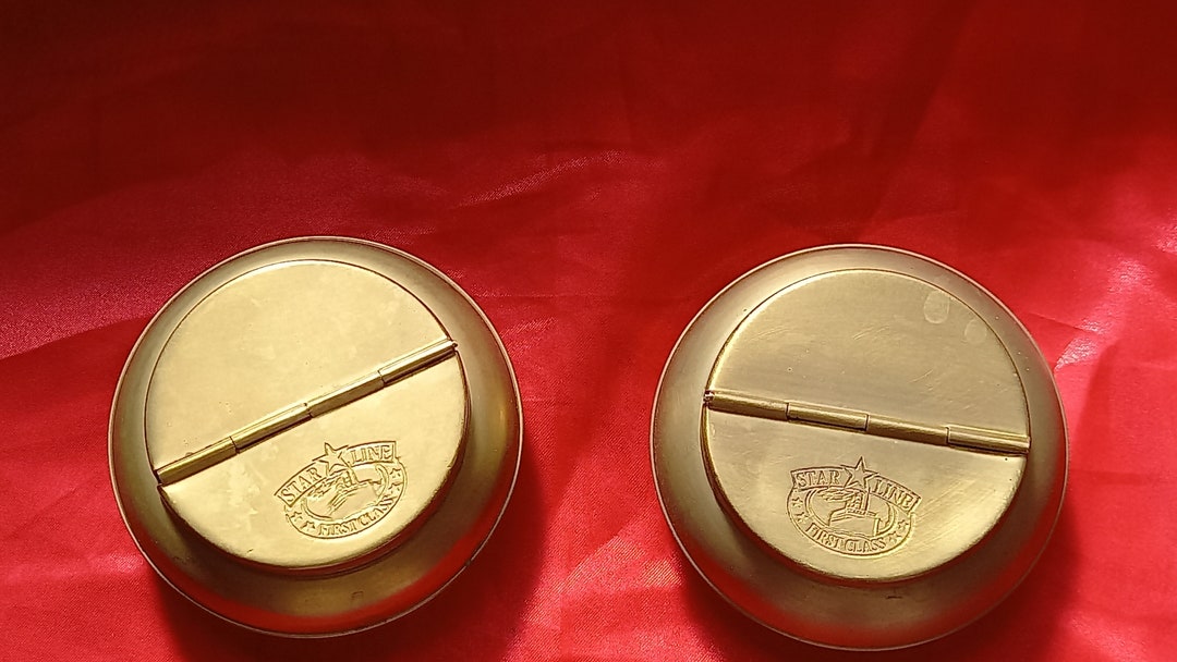Vintage Star Line Ashtrays: First Class Pair - Etsy