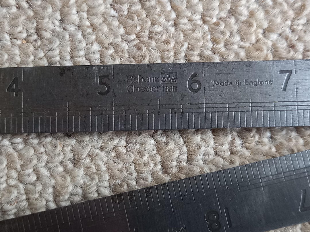 Vintage Rabone Chesterman Steel Rule Inches and Cm.engineers Steel Rule ...